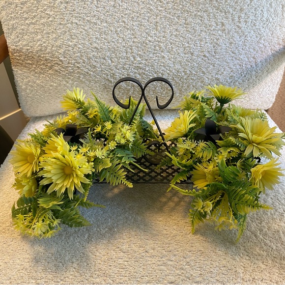 Vintage | Accents | Vintage Mcm Iron Candelabra Centerpiece W Plastic ...